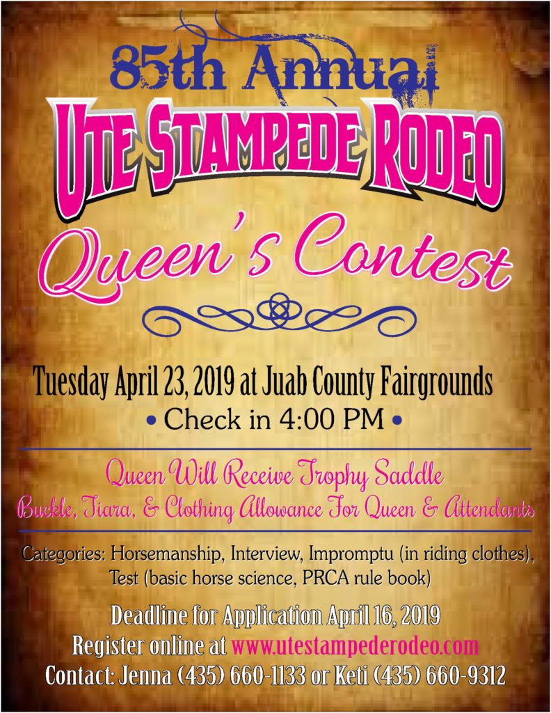 Queen’s Contest – Ute Stampede Rodeo